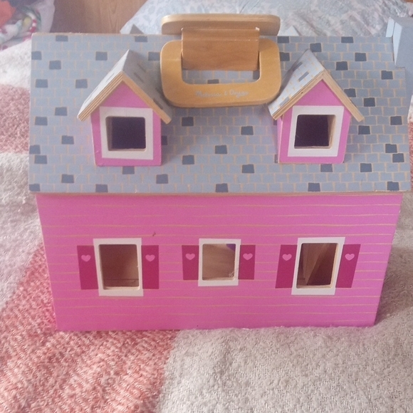 Melissa & Doug | Toys | Melissa Doug Pink Fold And Go Mini Wooden ...